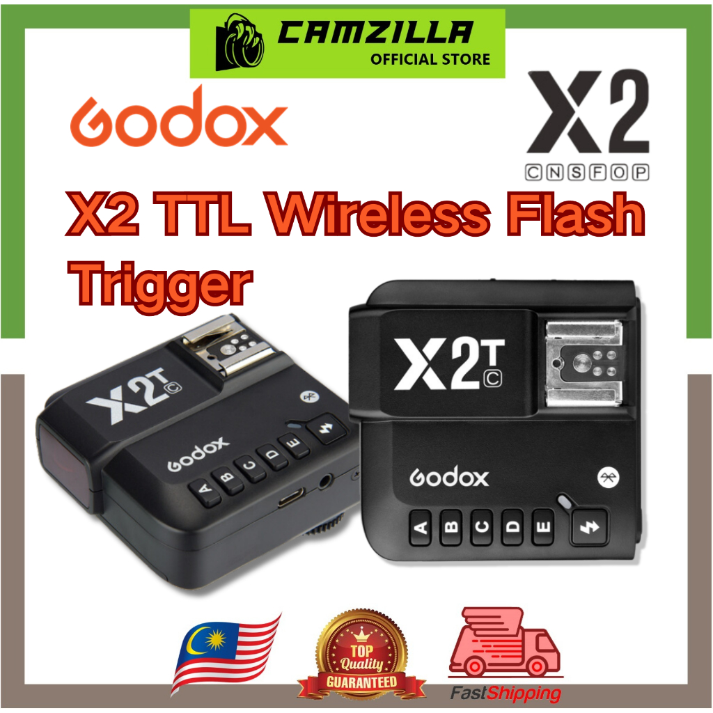 Godox X2T 2.4 GHz TTL Wireless Flash Trigger for Canon, Nikon, Sony ...