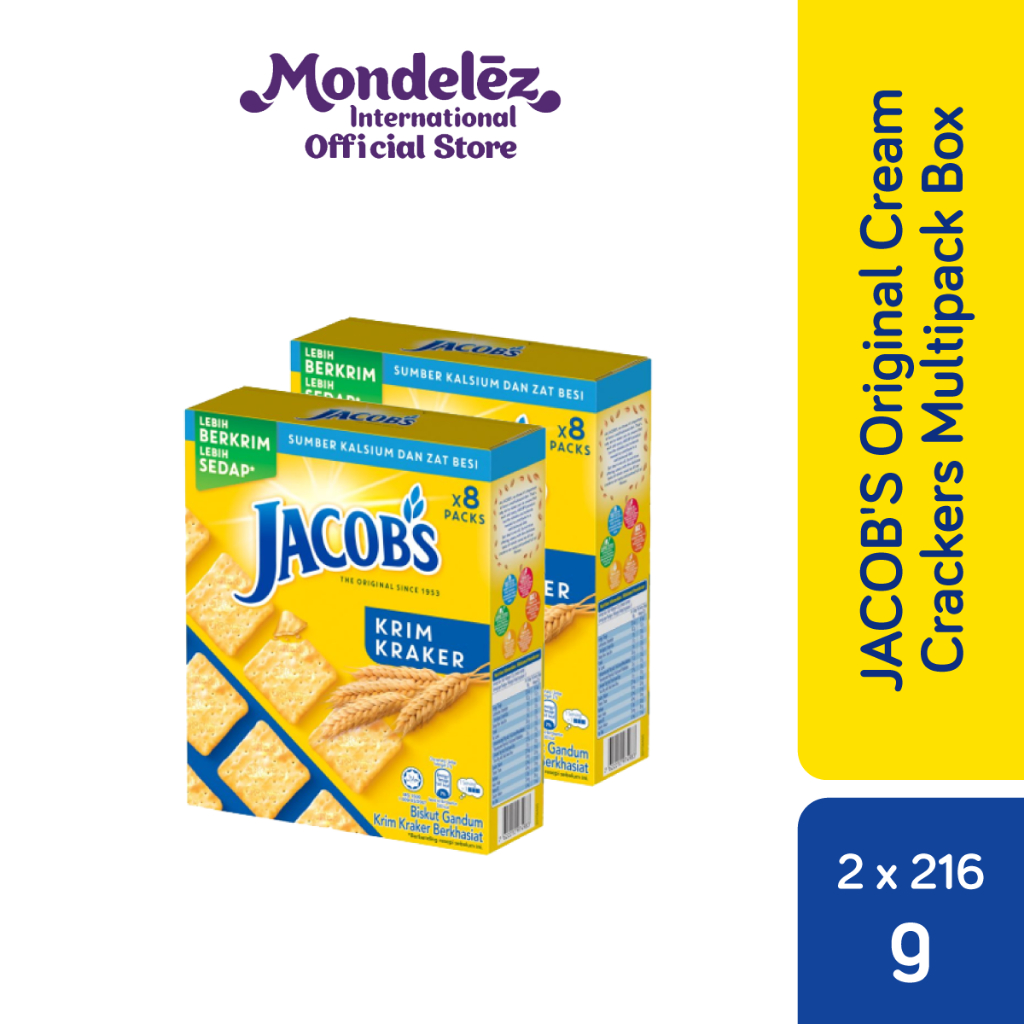 [Bundle of 2] Jacob's Cream Cracker/Weetameal Multipack (216g / 144g) | Shopee Malaysia