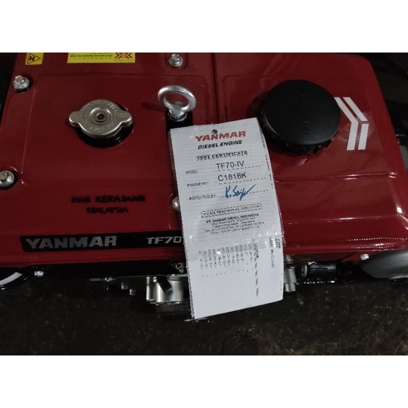 YANMAR DIESEL ENGINE/ENJIN TF70 ORIGINAL C/W PABOOL WATER PUMP SU-80L 3 ...