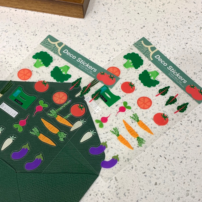Vegetable Deco Sticker Sheet | Planner Sticker | Journal Sticker | cute ...