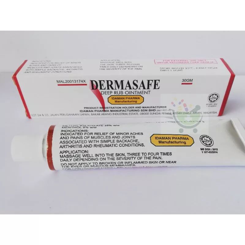 Dermasafe Deep Rub Ointment 30gm | Shopee Malaysia