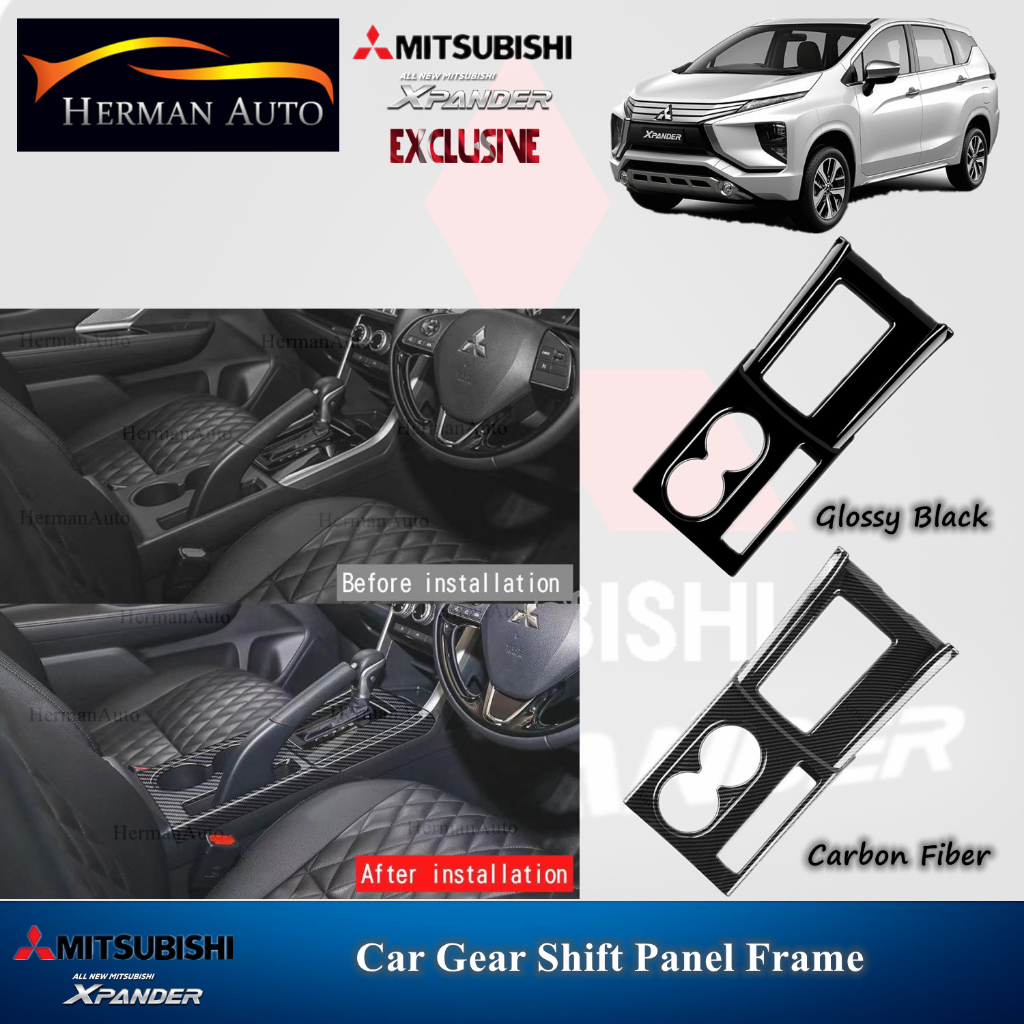 HermanAuto Mitsubishi Xpander Car Gear Shift Panel Frame Cover Garnish ...
