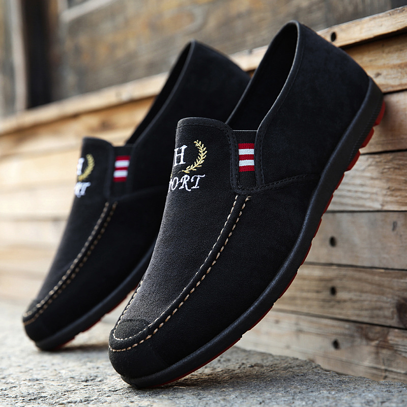 Men's Canvas Loafers Comfort Low Cut Shoes Kasut Lelaki Keselesaan ...
