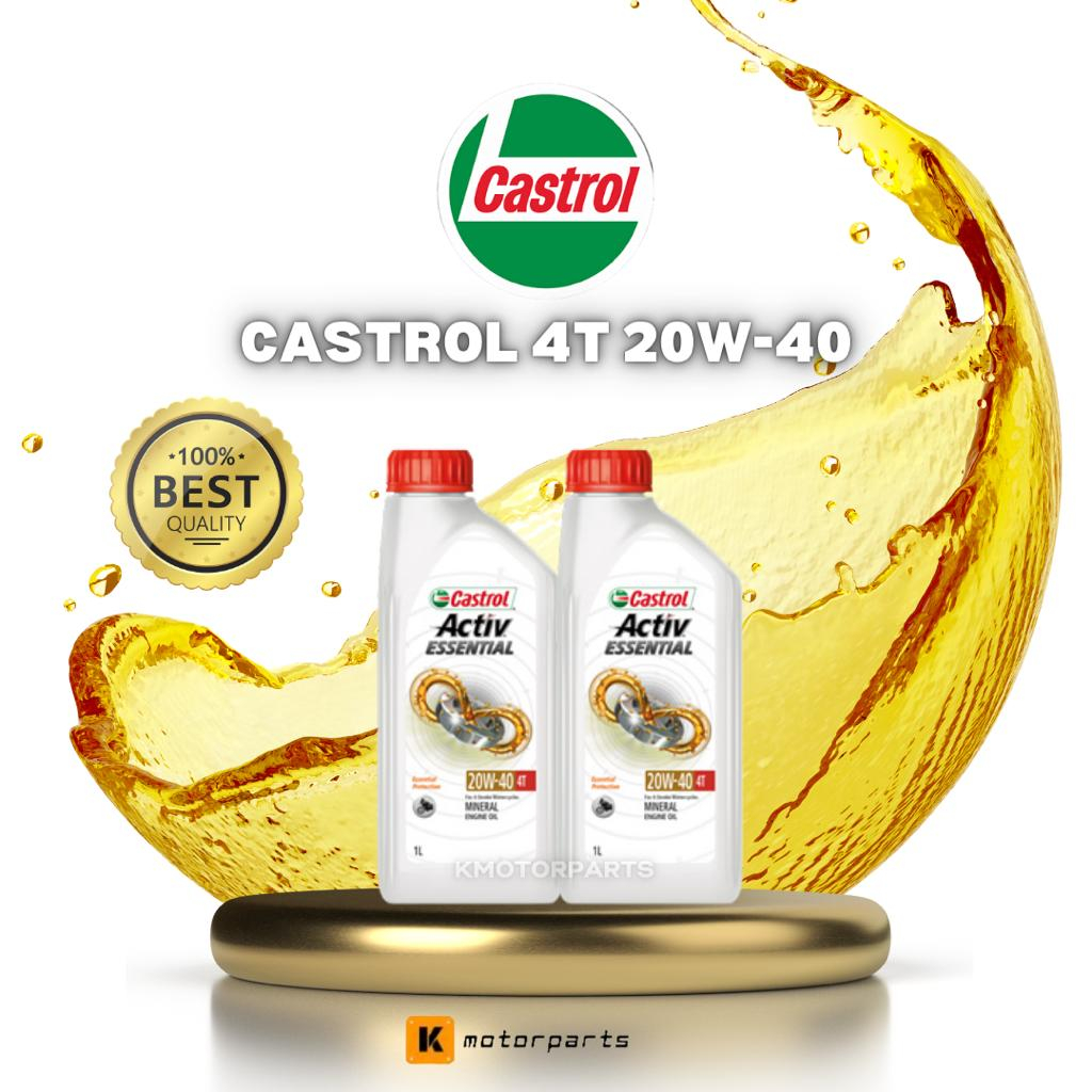 MINYAK HITAM CASTROL 4T 20W40 100% ORIGINAL READY CASTROL ACTIV ...