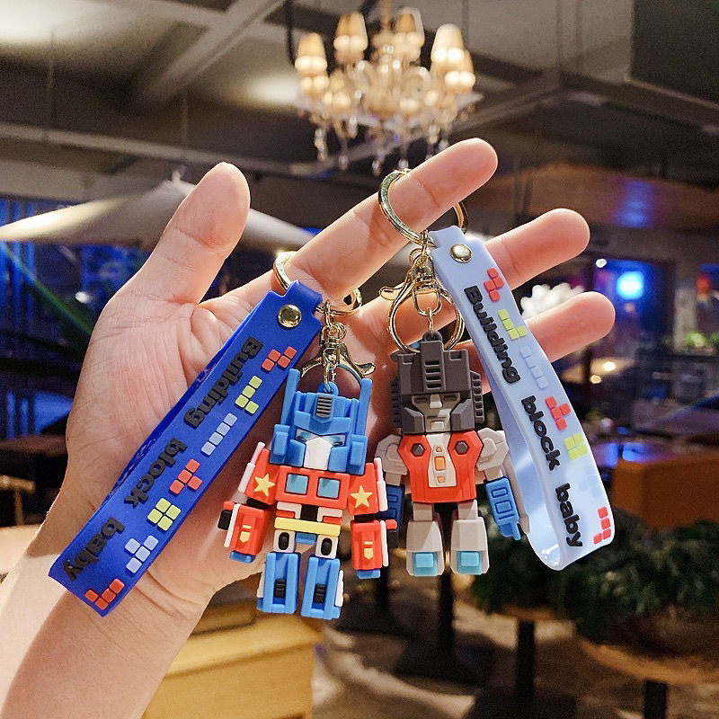 Robot transformer keychain bumblebee optimus prime starscream fashion ...