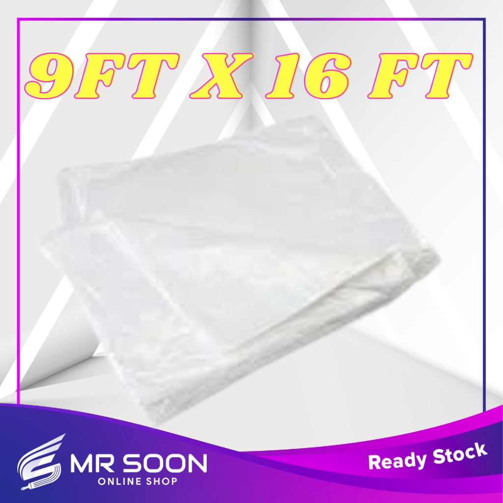 Pe Sheet ( 9ft x 16ft ) /Plastic Cover/Plastic Canvas/Floor Cover ...