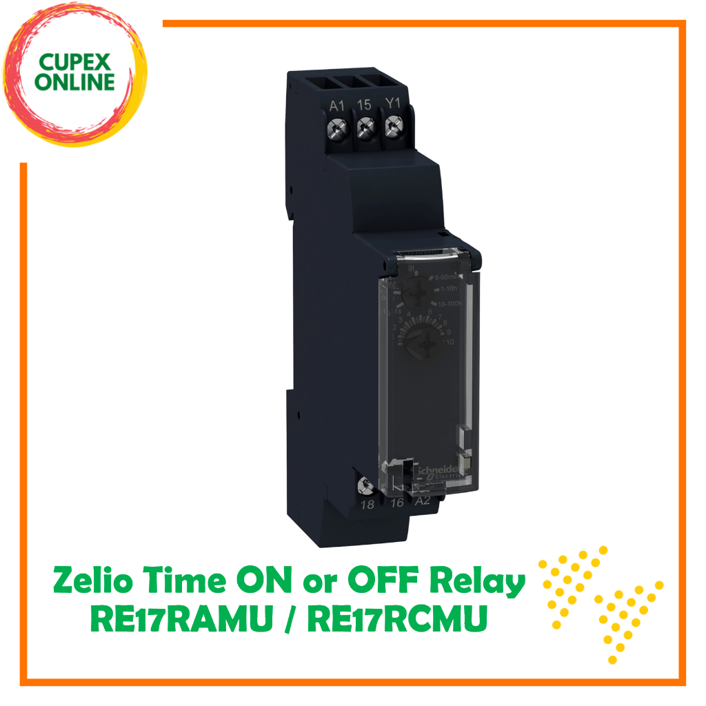 [ON/OFF Delay] SCHNEIDER RE17R Zelio Time On Off Delay Timing Relay 1S ...