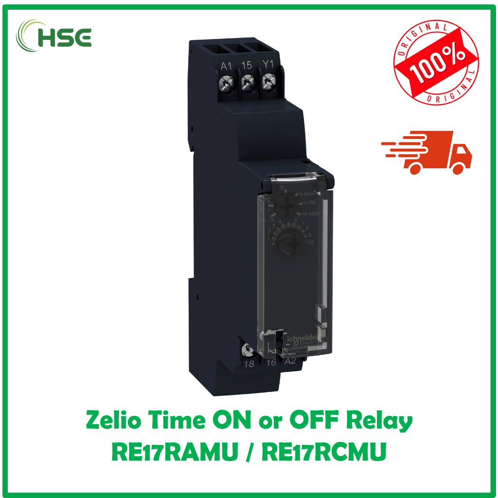 [ON/OFF Delay] SCHNEIDER RE17R Zelio Time On Off Delay Timing Relay 1S ...