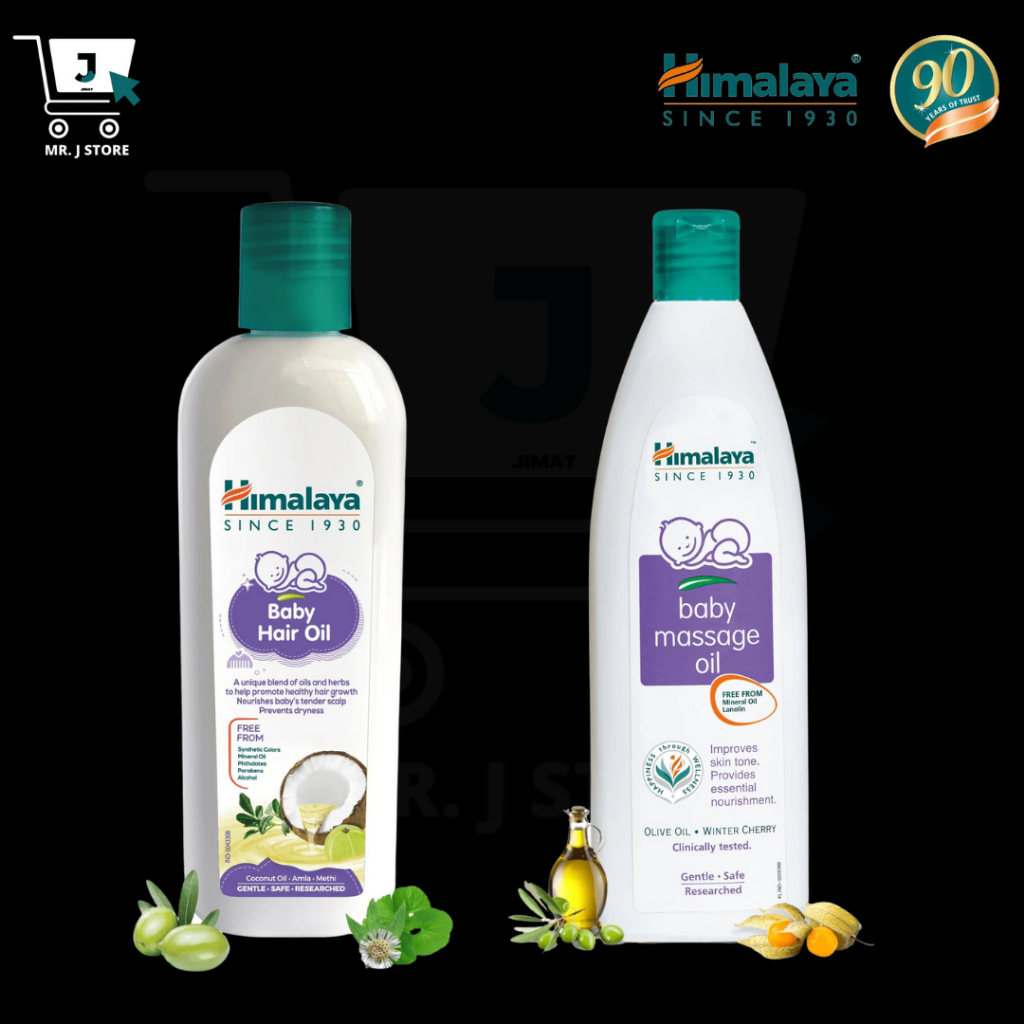 Himalaya Baby Hair Oil 100ml and 200ml (Amla,Coconut,Methi) | Shopee ...