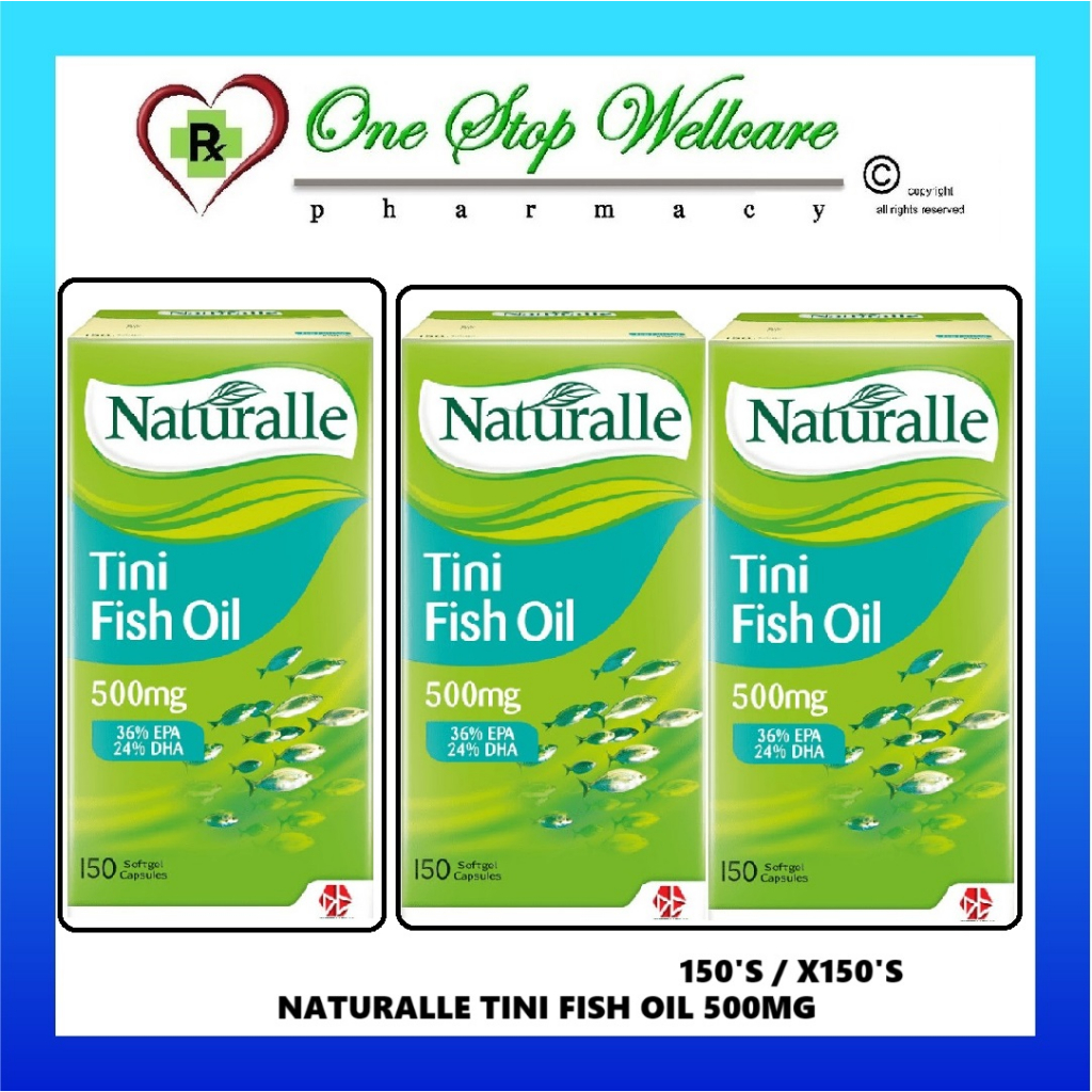 NATURALLE TINI FISH OIL 500MG 150'S / X150'S (EXP:09/2026) | Shopee ...