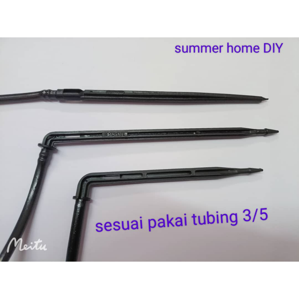 100PCS Arrow Dripper Bengkok black, Dripper bend, Dripper L 4mm,Dripper ...