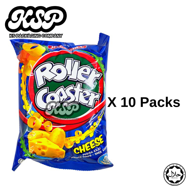 60g x 10’s Jack’nJill Roller Coaster Cheese Flavour Potato Ring Keropok ...