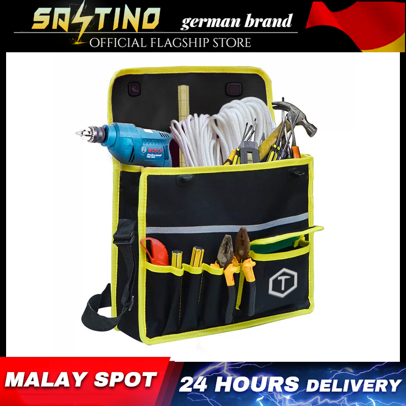 SANTINO 14" 16" 18" ABS Tool Bag Heavy Duty Tools Bag Electrician Tool ...
