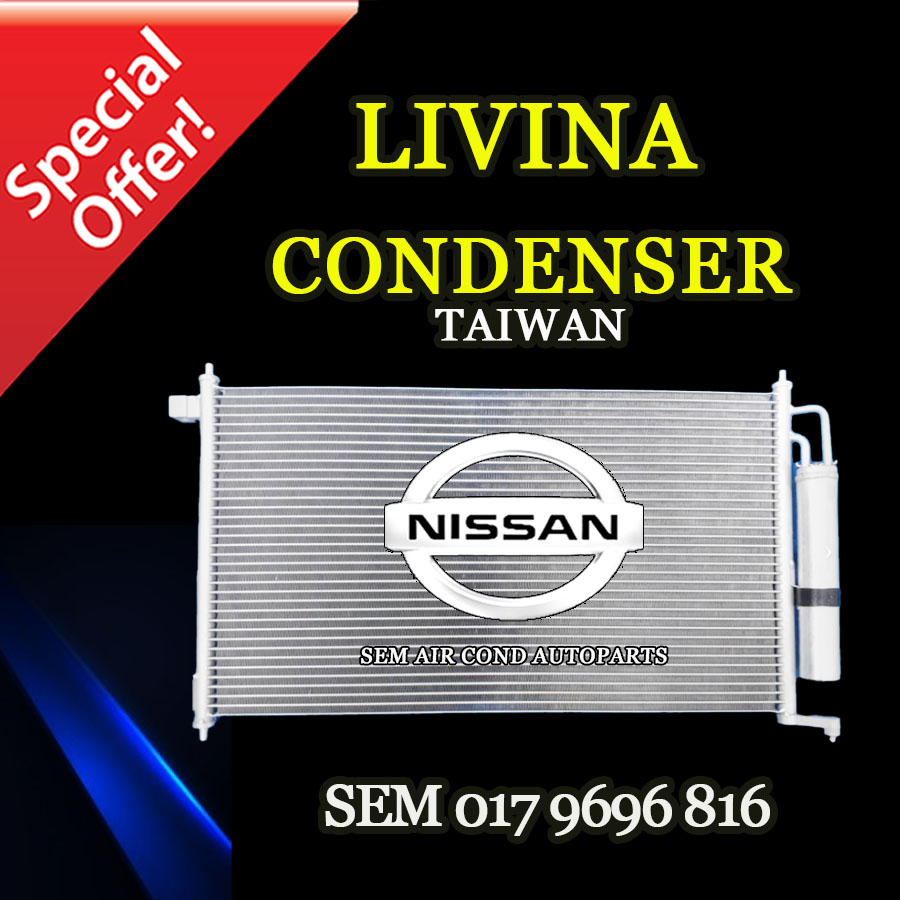 NISSAN LIVINA OEM TAIWAN NEW CONDENSER/ KONDENSER (CAR AIRCOND SYSTEM ...