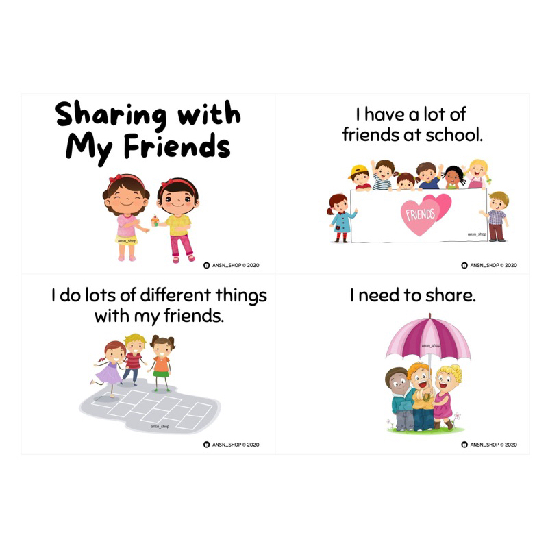 Social Story (ENG) PDF - Ask For Permission / Playing With Friends ...