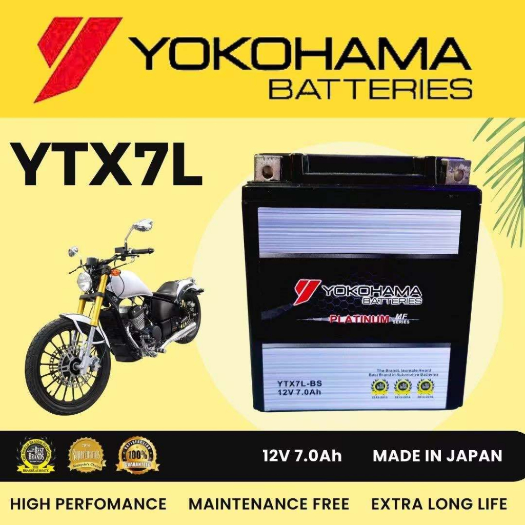 YTX7L / YTX7L-BS YTZ8V YOKOHAMA MOTORCYCLE GEL BATTERY FOR R25 BENELLI RFS150 CBR150 CBR250 ...