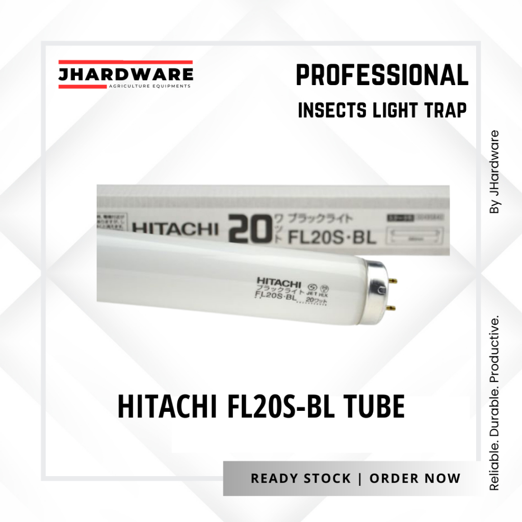 Hitachi F20SBL - BLACK LIGHT 20W UV TUBE INSECTS KILLER | Shopee Malaysia