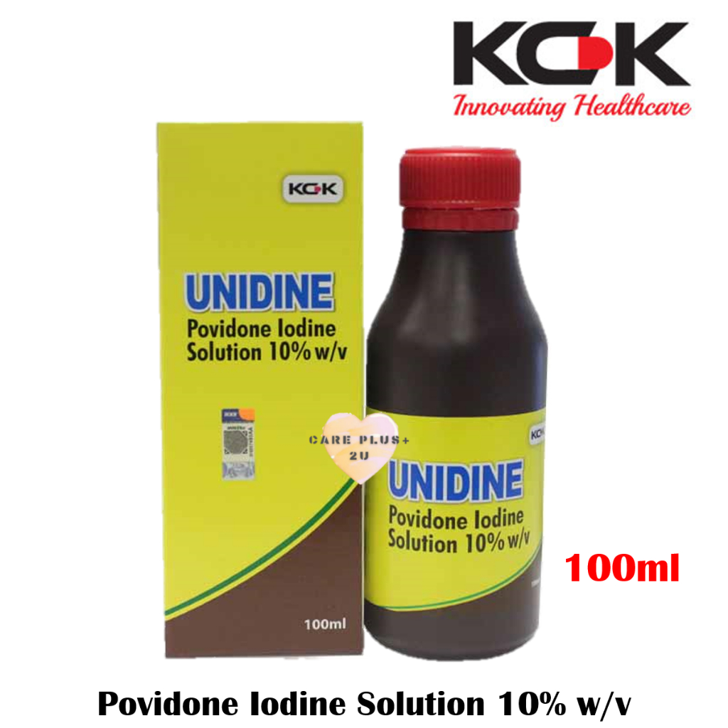 Unidine Povidone Iodine Solution 10% w/v (100ml) | Shopee Malaysia