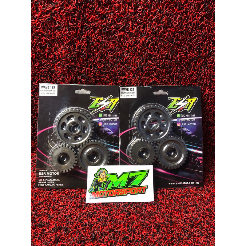 ESR 💯 RACING GEAR BOX SET WAVE125 | Shopee Malaysia