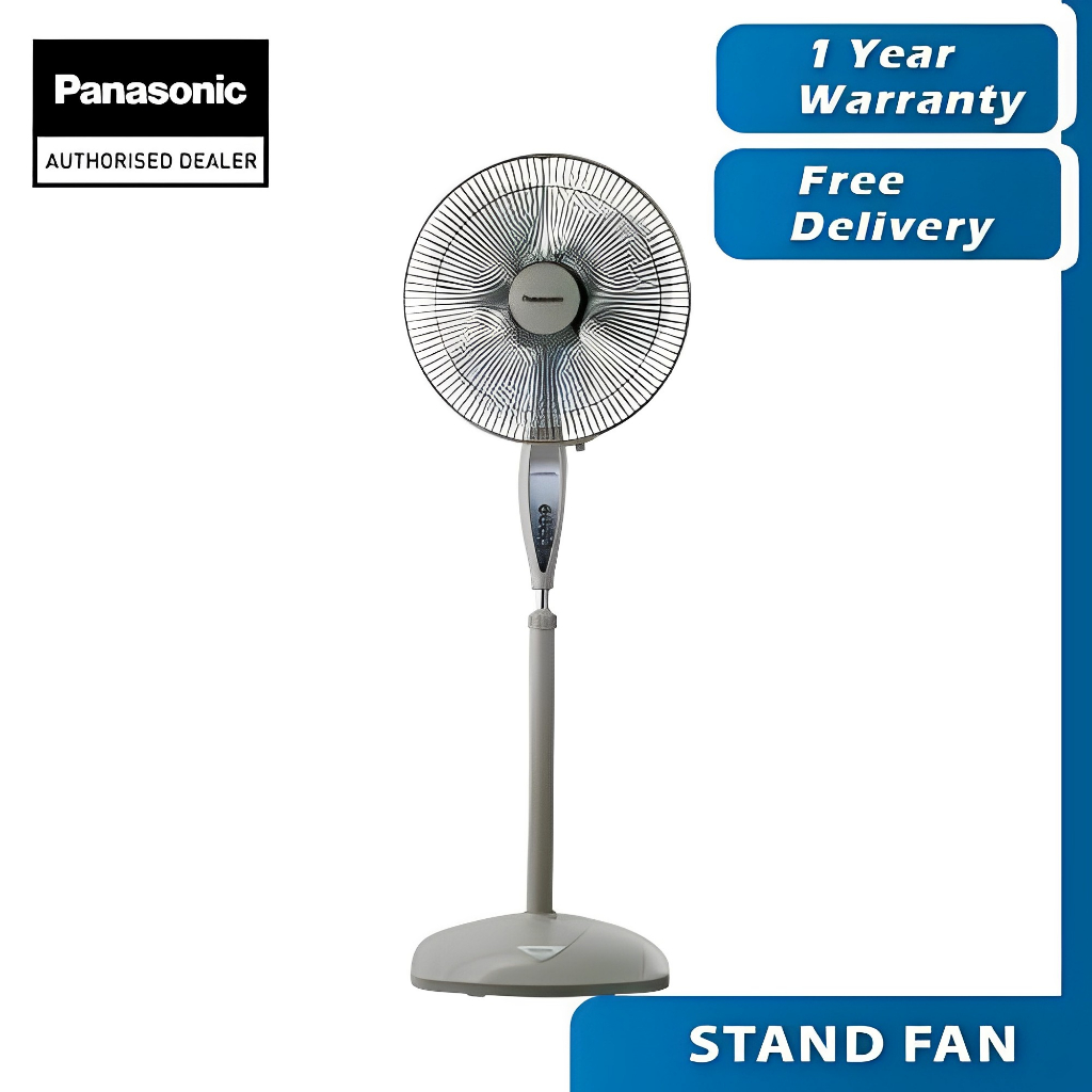 Panasonic Stand Fan 3 Speeds Oscillation Fan Strong Wind 16 Inches ...