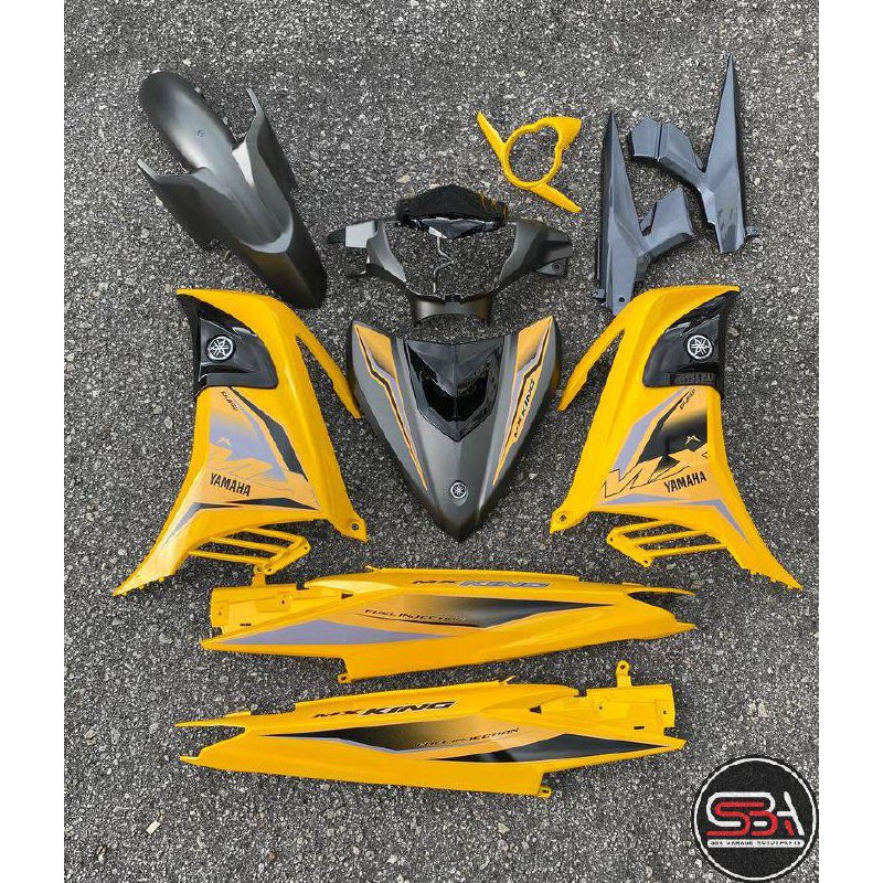 YAMAHA LC LC135 V6 V7 MX KING SUNNY YELLOW GREY MATT L6-MXK-4 COVERSET ...