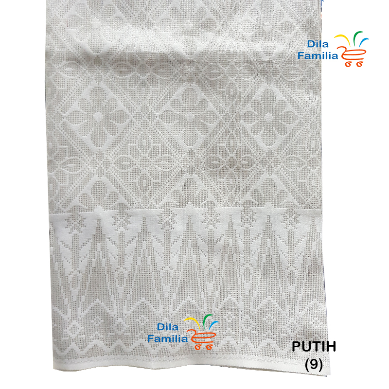 Sampin Songket Putih No 1 Hitam Emas Gold Silver Tenun Siap Jahit 2 ...