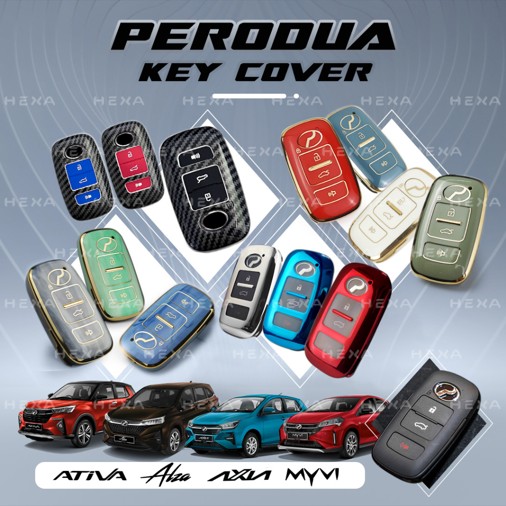 [𝗞𝗘𝗬 𝗖𝗢𝗩𝗘𝗥] PERODUA NEW AXIA ALZA MYVI FACELIFT ATIVA 2024 Accessories ...