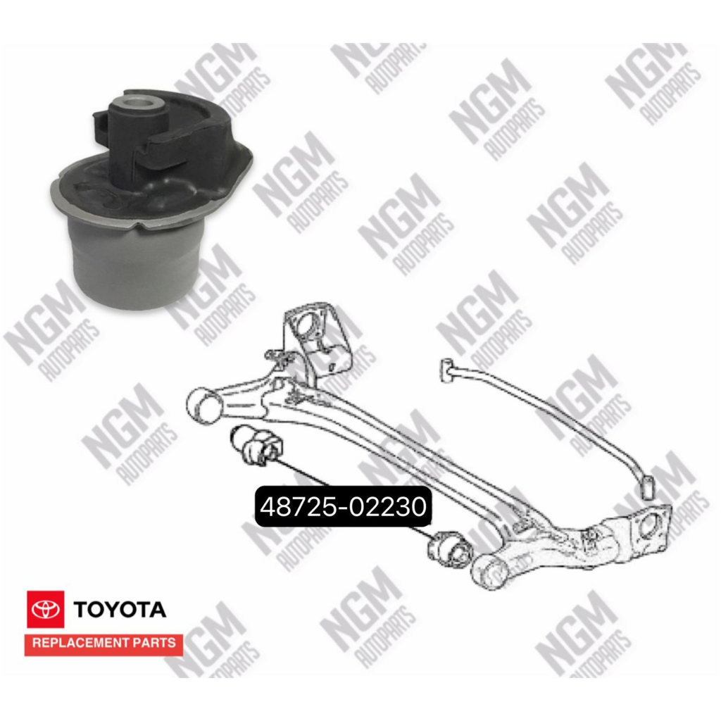 [TOYOTA] ALTIS ZZE12# ZZE14# ZRE14# ,WISH ANE ZNE ZGE REAR AXLE BUSH ...