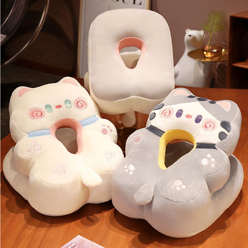 【Hug Cat】 V shape Nap Office Pillow Cat Animal Neck Support Travel ...