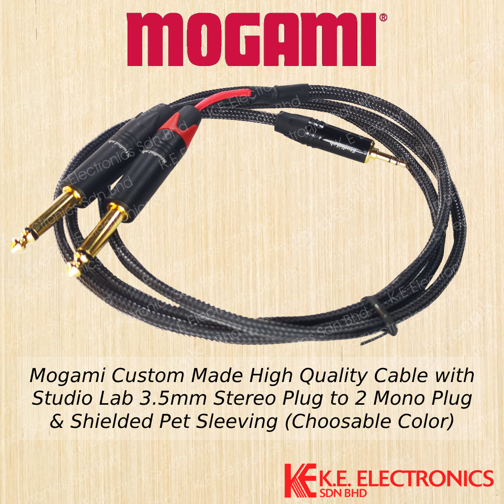 Custom Made Mogami W2944 High Quality Audio Cable with 3.5mm Stereo ...