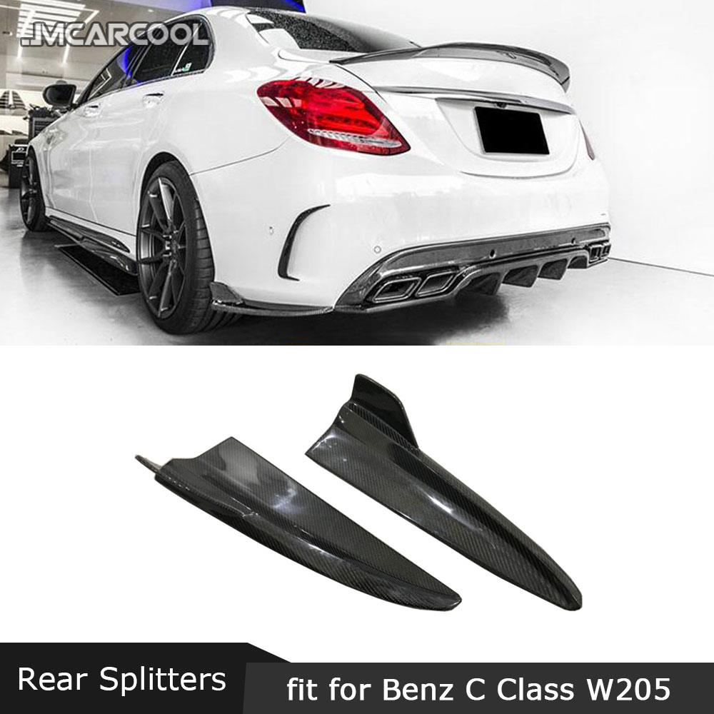 MERCEDES BENZ W205 Rear side splitter bumper canard W205 c class ...