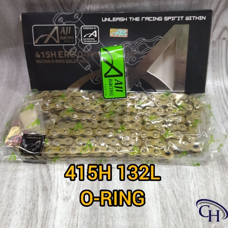 AJI RACING/CHAIN/RANTAI MOTOR/428/415/132L/O-RING/HEAVY DUTY/💯 ORIGINAL ...
