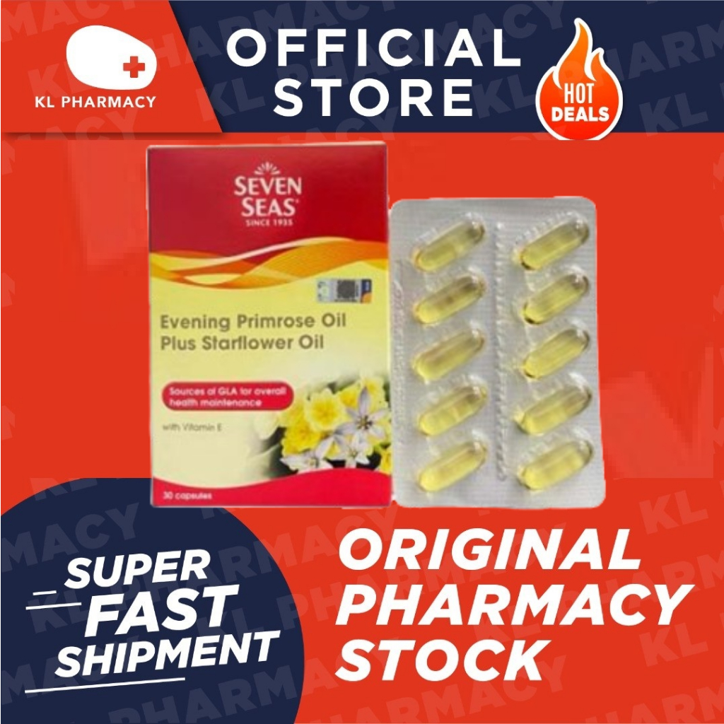 [Pharmacy Stock] Seven Seas Evening Primrose Oil EPO Plus Starflower ...