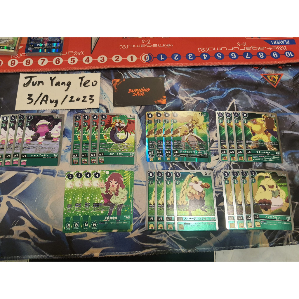 LM01 - Digimon card (Green set) | Shopee Malaysia