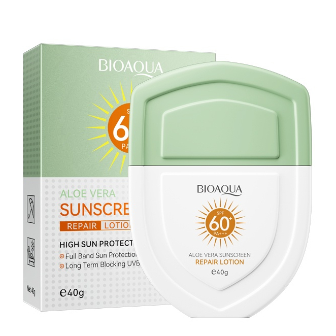 BIOAQUA SPF60+ PA+++ Aloe Vera Sunscreen Repair Lotion Refreshing UV ...