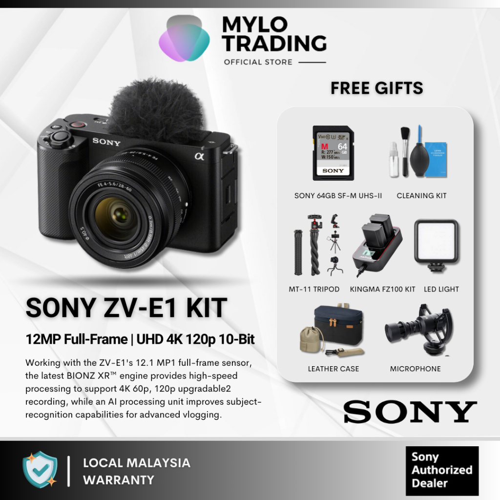 Sony ZV-E1 & ZVE1 Full-Frame Vlog Camera All Interchangeable Lens Cameras | Sony Malaysia ...