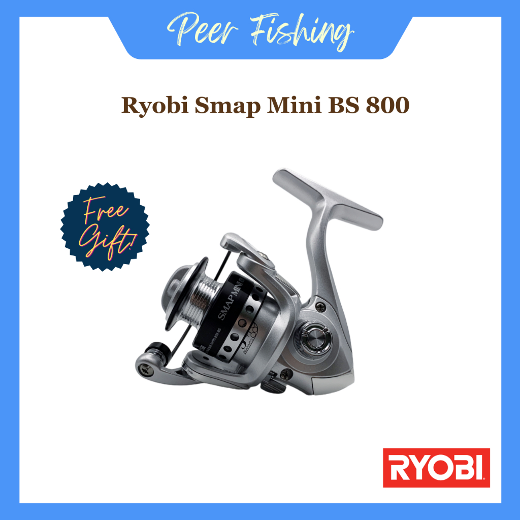 Ryobi Smap Mini 800 Ultra Light Spinning Fishing Reel | Ryobi SMAP mini 800 Ultra Ringan Reel ...