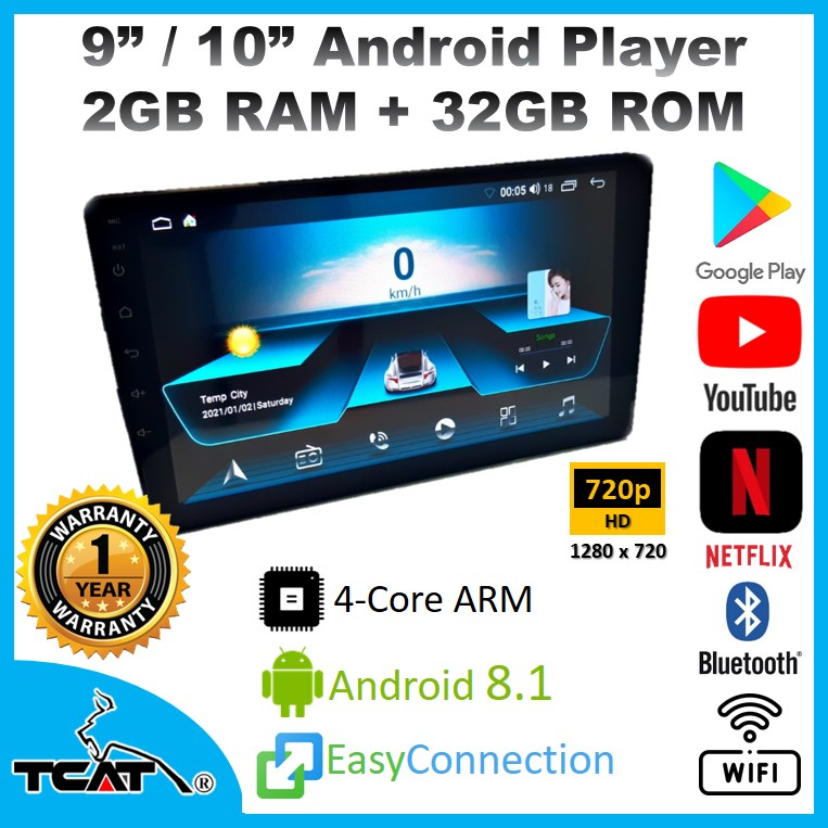 9" / 10" Android Player with 2GB RAM + 32GB ROM | Shopee Malaysia