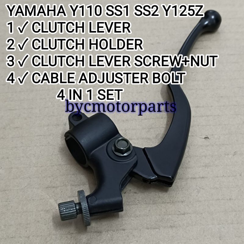 YAMAHA Y110 SS1 SS2 Y125Z CLUTCH LEVER HOLDER BRACKET LEVER SCREW CABLE ...