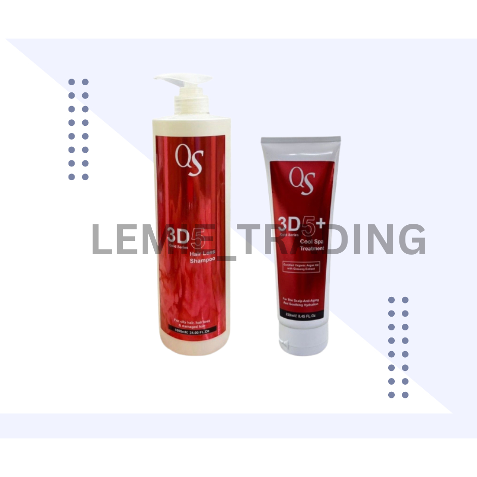 Qs 5 Hair loss Shampoo + Qs 5 Scalp Treatment (Set) | Shopee Malaysia
