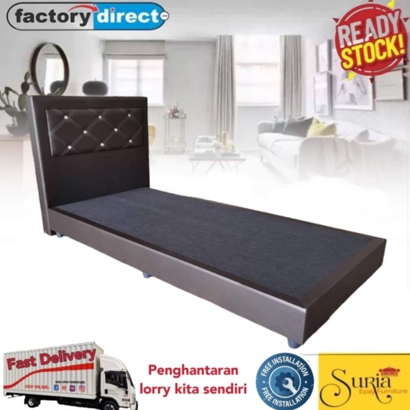 Suria - Single Bed / Katil Single Bed / Single Bed with Mattress单人床 ...