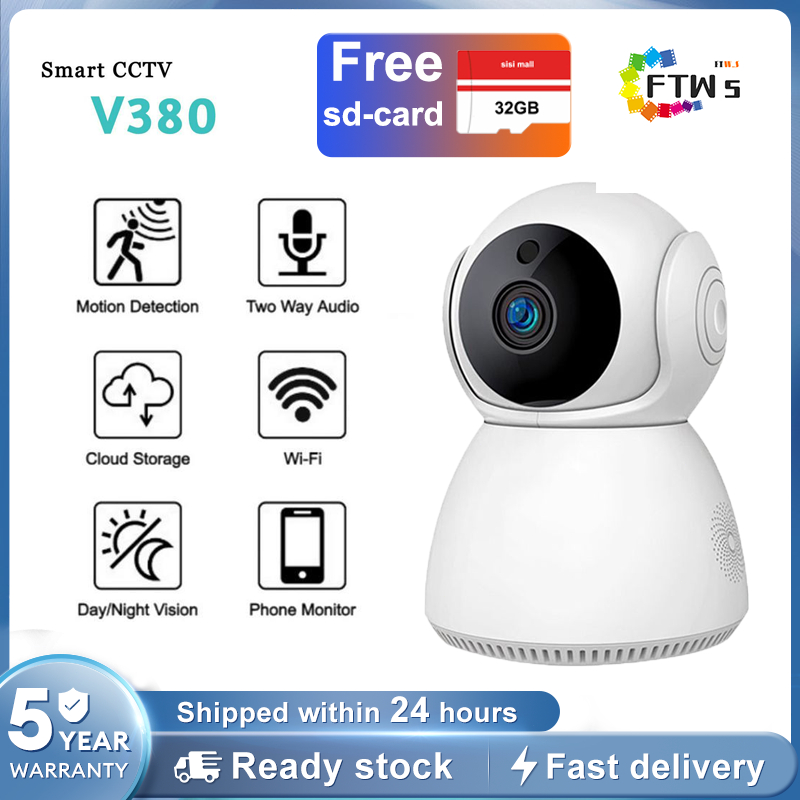 Send 32G sd-cardCCTV WiFi Camera 360 Degree 1080P FHD IP Security Cam ...