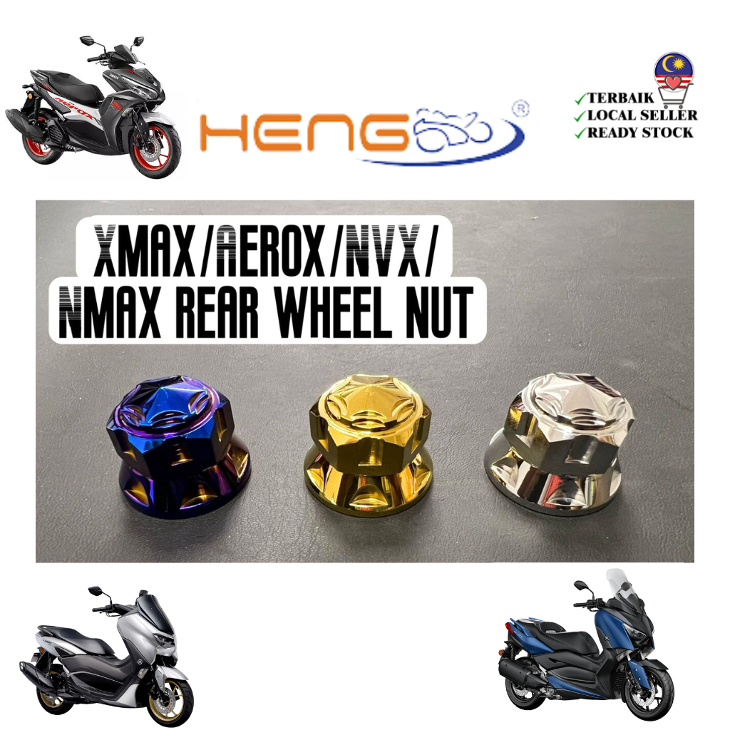 💫🇹🇭🇲🇾 NVX NMAX Xmax Rear Wheel Nut Skru Made In Thailand Tayar Belakang ...