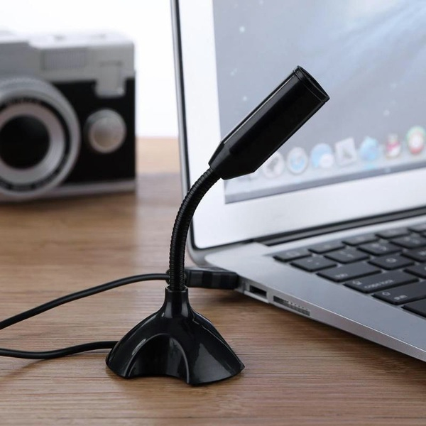 Mini USB Microphone USB Recording Microphone For Laptop Desktop Netbook ...