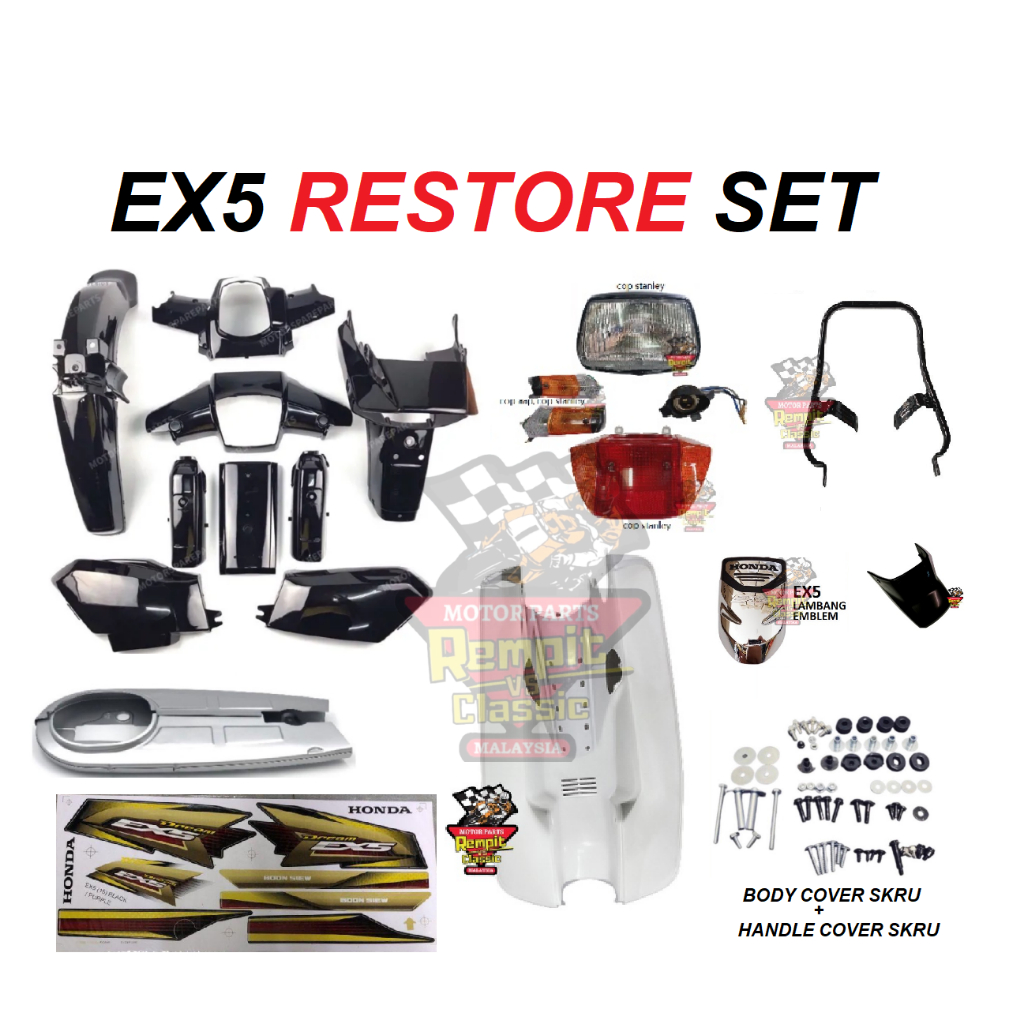 REMPIT EX5 RESTORE PACKAGE SET Ex5 High Power Ex5 Dream Cover Set (5 Colors To Choose) Coverset ...