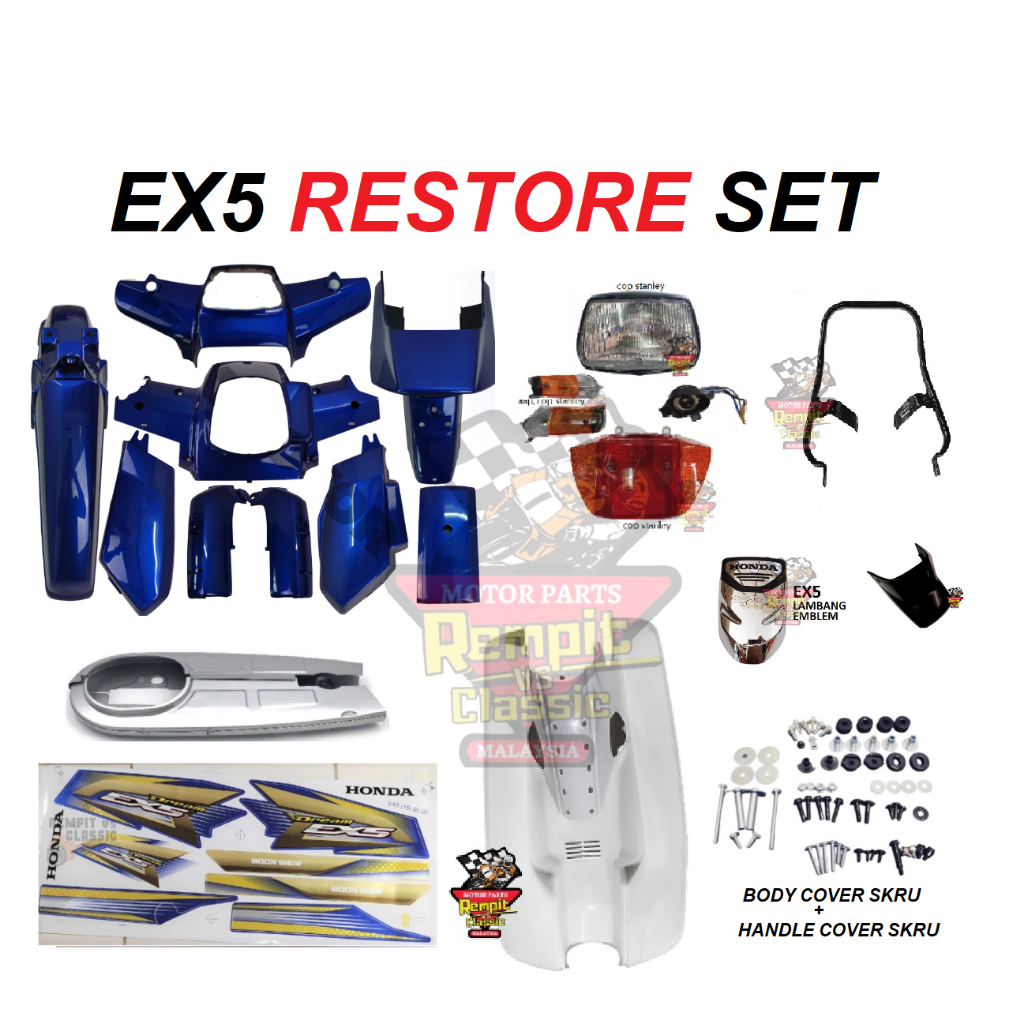 REMPIT EX5 RESTORE PACKAGE SET Ex5 High Power Ex5 Dream Cover Set (5 Colors To Choose) Coverset ...
