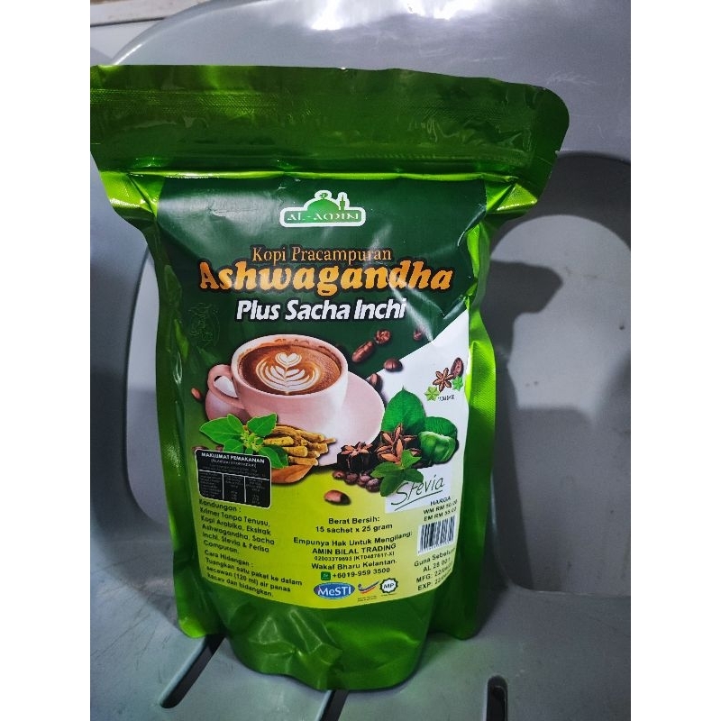 KOPI ASHWAGANDHA PLUS SACHA INCHI STEVIA | Shopee Malaysia