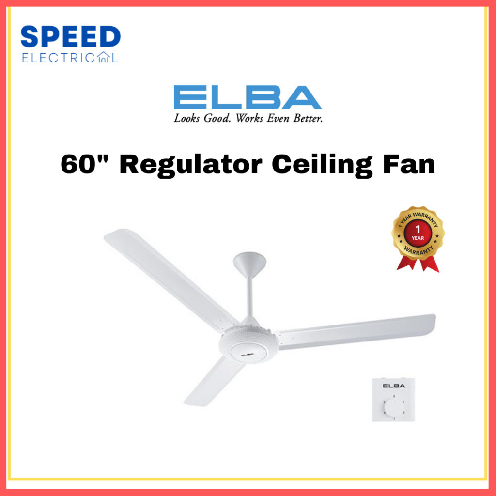 Elba 60" Regulator Ceiling Fan ECF-J6051(WH) | Shopee Malaysia