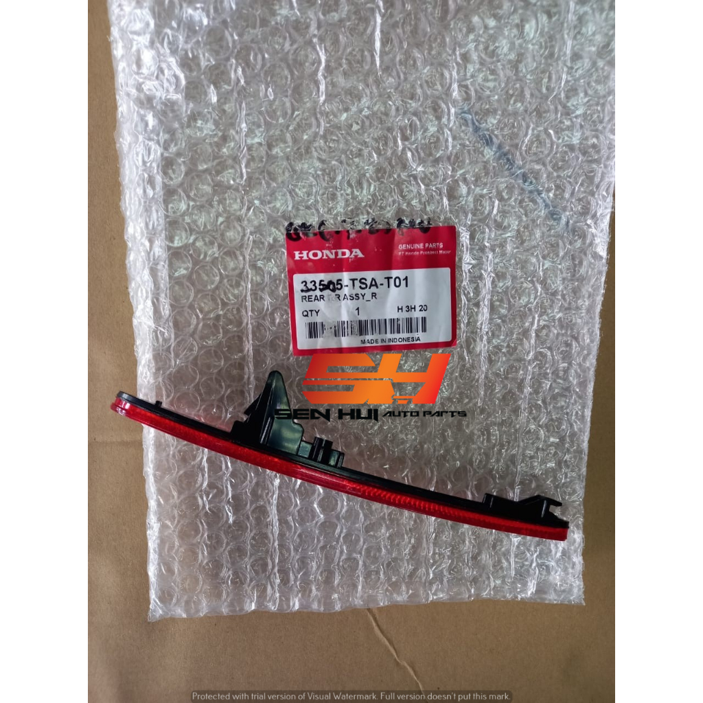 Honda BRV 33505-TSA-T01 REFLECTOR Rear Bumper Right RH Genuine Parts ...