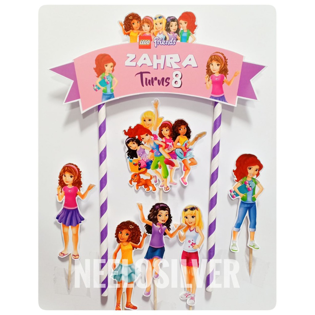 Lego Friends Theme Cake Topper for Birthday Cake | Shopee Malaysia